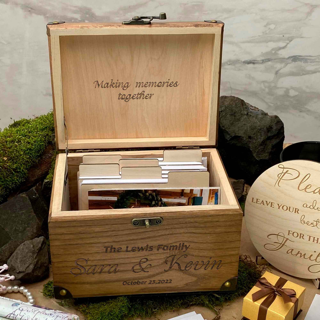 Wooden Memories Box Engraving Heart – skinwoodukraine