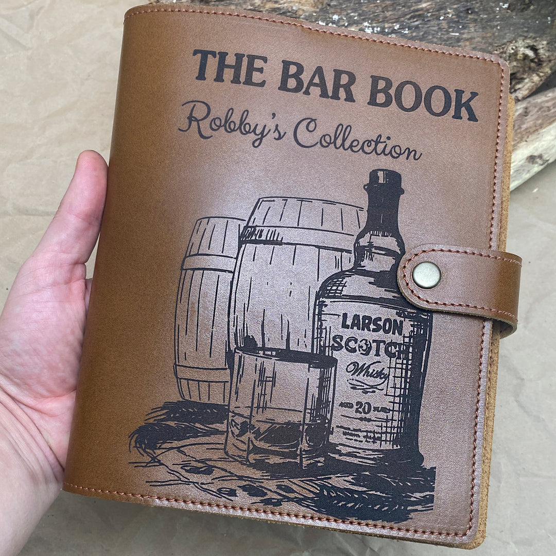 Personalized Leather Bar Book – skinwoodukraine